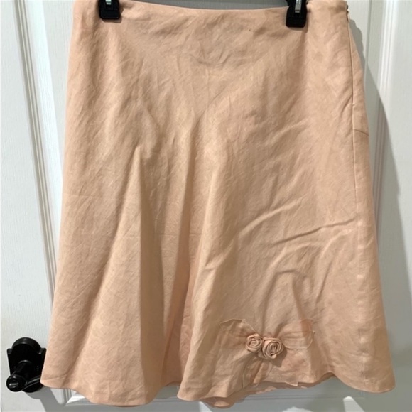 Kenar | Skirts | Kenar Blush Pink Linen Aline Skirt Nwt | Poshmark